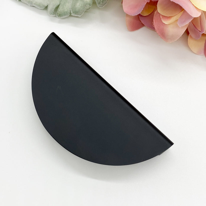 Matt Black Half moon handle - Beautifully Handled