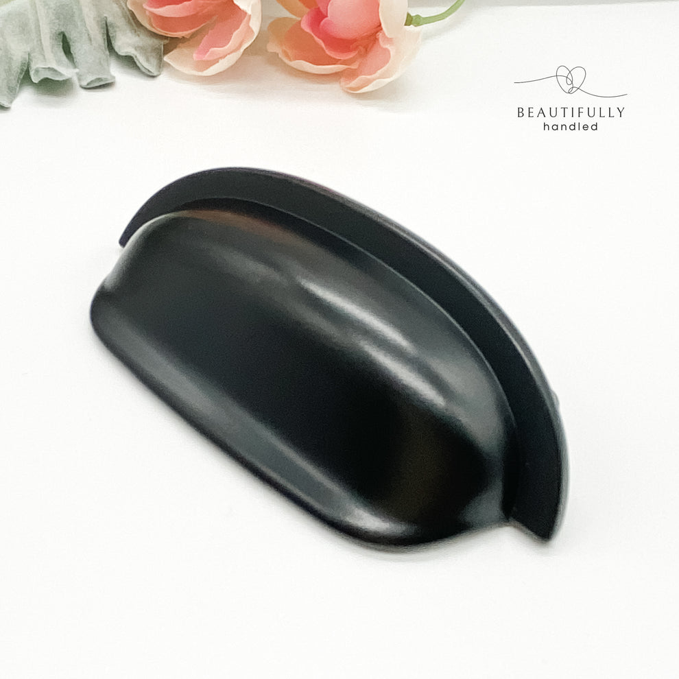 Hamptons style cup pull handle - Beautifully Handled