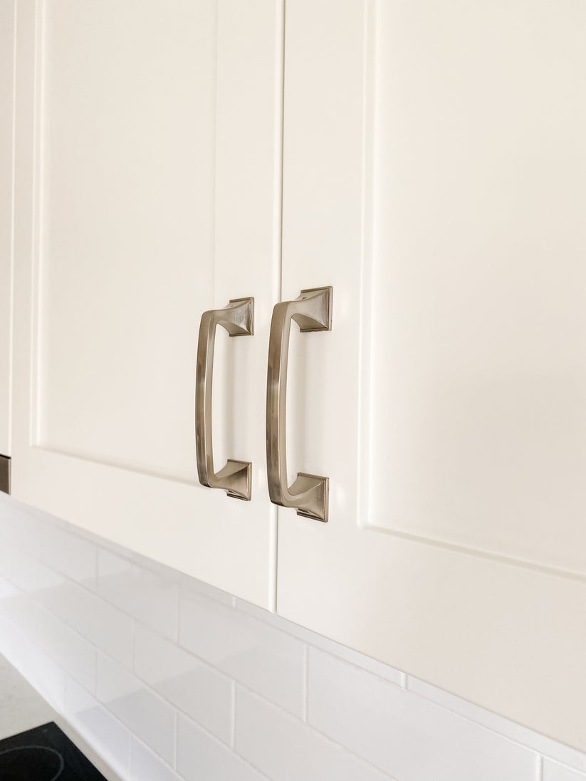Brushed Chrome Hamptons Style kitchen handle - Beautifully Handled