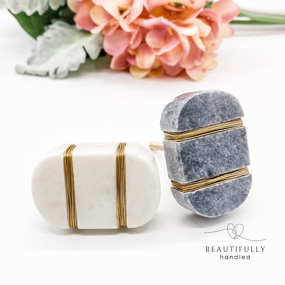 Marble drawer handles & knobs – Beautifully Handled