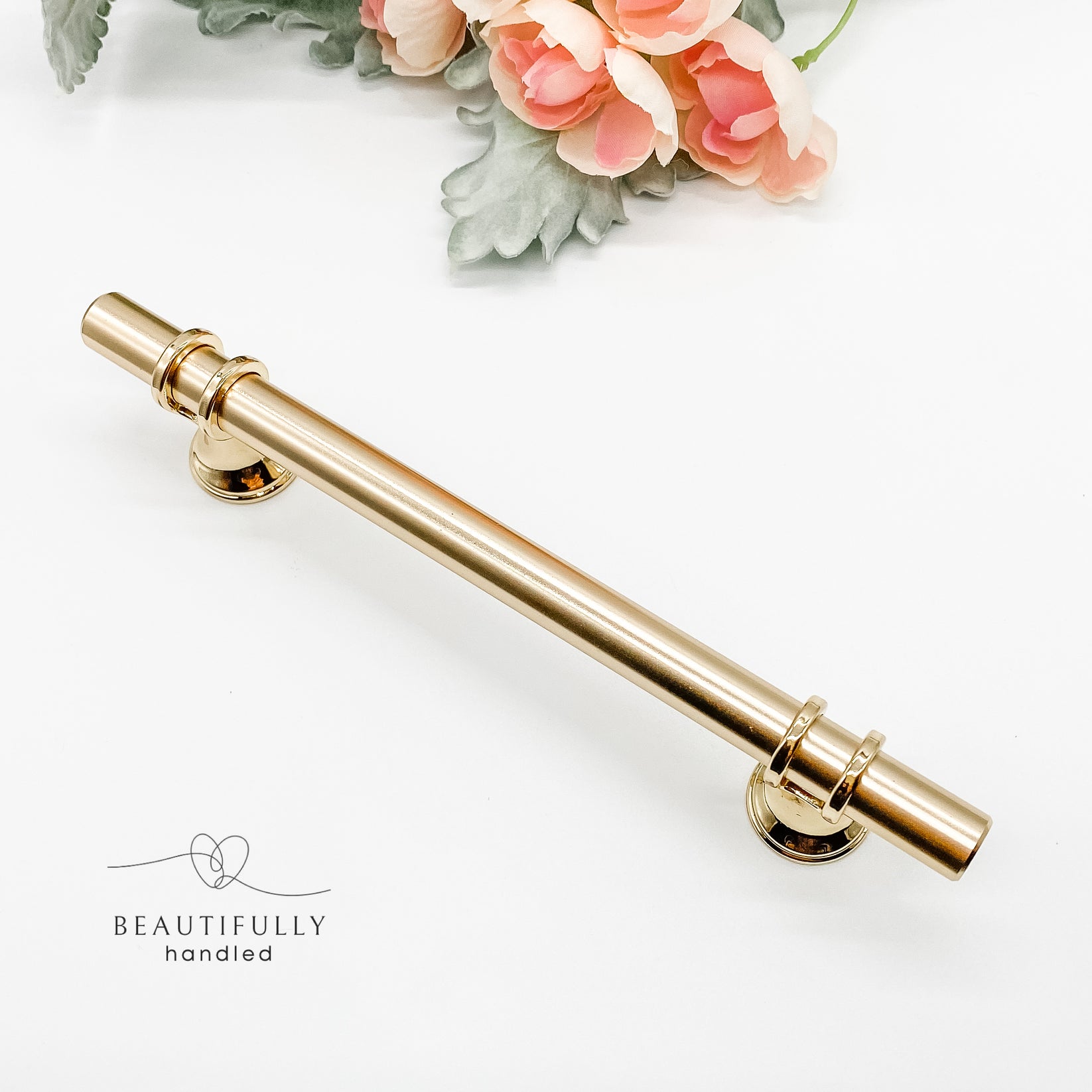 Brushed gold handles and t bars - Beautifully Handled